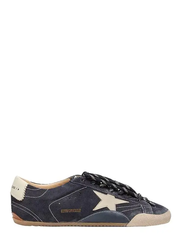 GOLDEN GOOSE True Star Suede Sneakers - Blue White