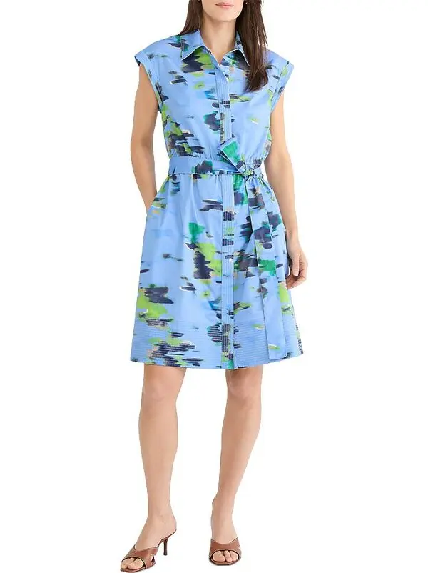 NIC+ZOE Water Lillies Camille Dress - Blue Multi