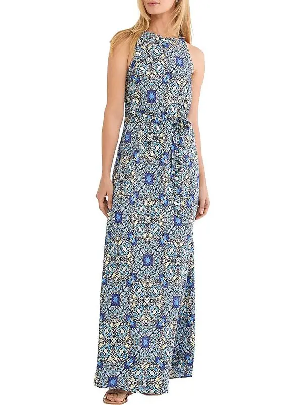 NIC+ZOE Filagree Tile Becca Dress - Blue Multi