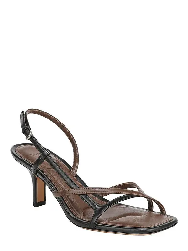 Vince Lilian Slingback Sandals - Black/cedar Brown