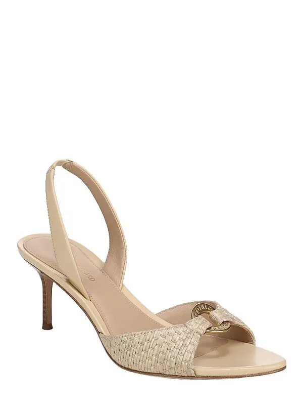 Veronica Beard Tia Slingback Sandals - Natural
