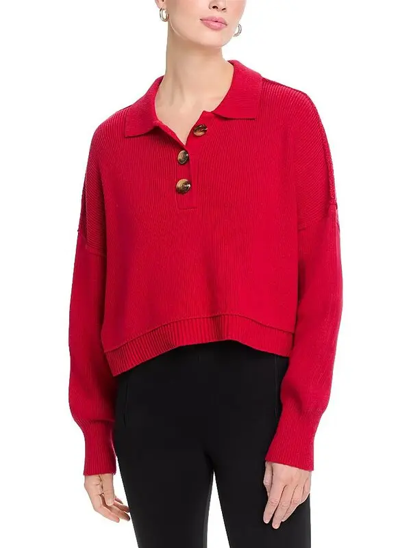 Aqua Long Sleeve Drop Shoulder Sweater - Lifeguard