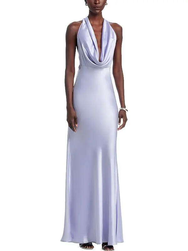 SAU LEE Pearl Gown - Dusty Lavender
