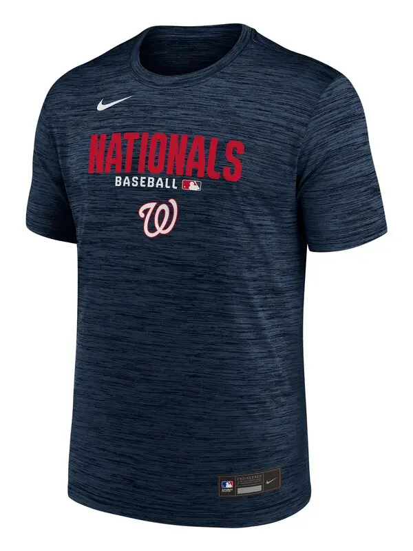 Nike Washington Nationals Authentic Collection Dri-fit Mlb T-shirt - Blue