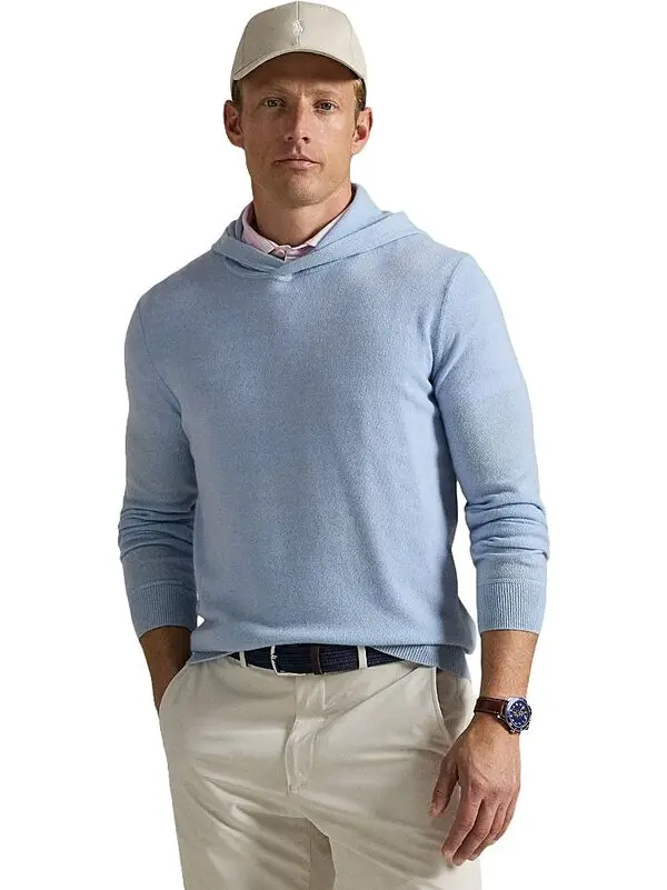 Polo Ralph Lauren Cashmere Hooded Sweater - Blue