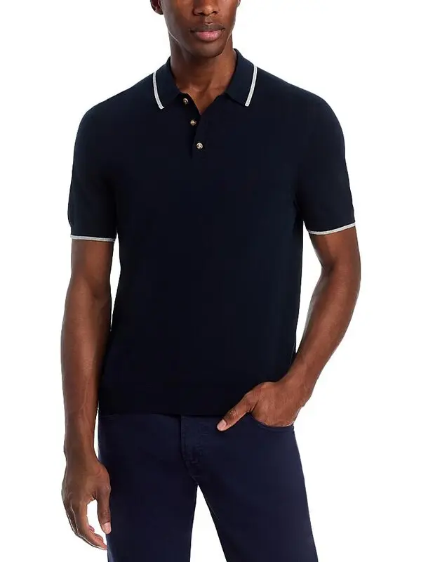 Bloomingdale'S Tipped Sweater Polo - True Navy