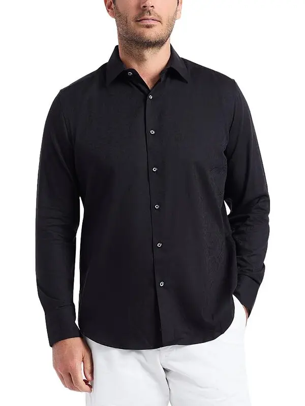 Robert Graham Hudson Long Sleeve Woven Shirt - Black