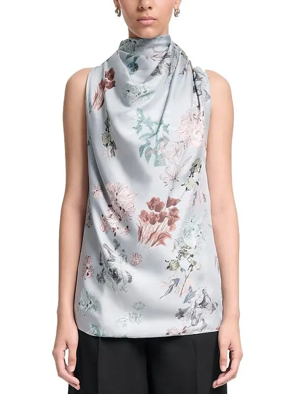 Altuzarra Sleary Silk Top - Storm Flowers