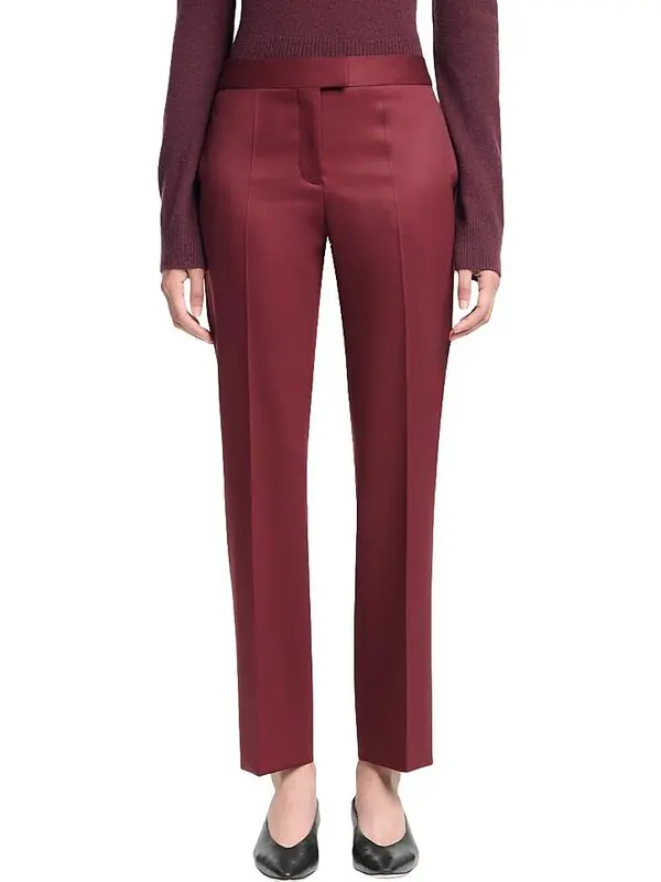Altuzarra Todd Wool Blend Pants - Maroon