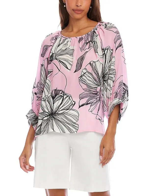 Karen Kane Blouson Sleeve Top - Print