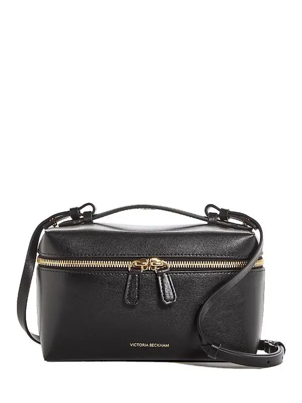 Victoria Beckham Vanity Leather Crossbody Bag - Black