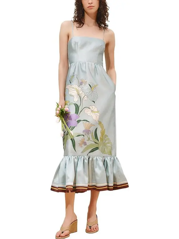 ALEMAIS Alfie Midi Dress - Ice Blue