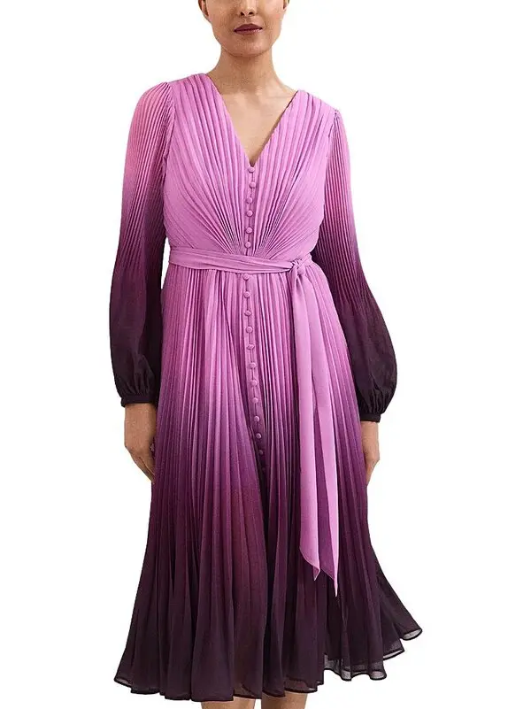 PHASE EIGHT Mira Ombre Dress - Purple