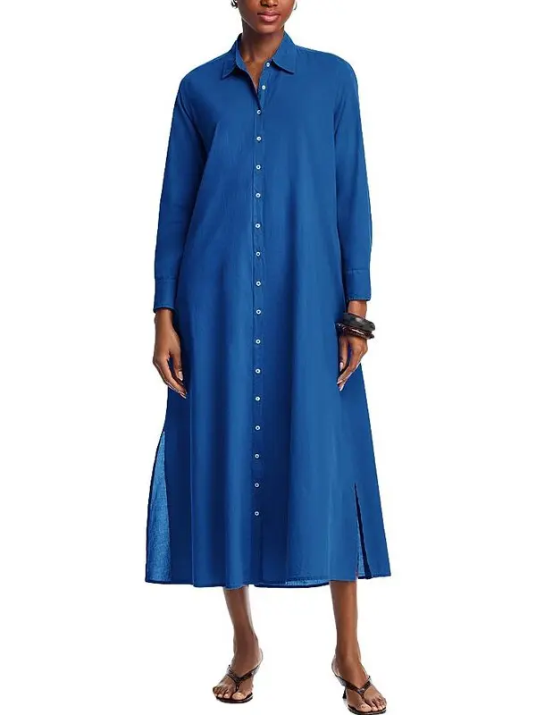 Xirena Boden Midi Shirt Dress - Capri Blue