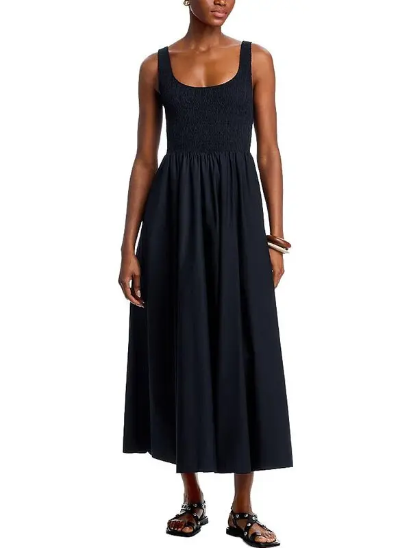 Xirena Florence Smocked Dress - Black