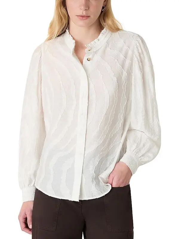Whistles Animal Textured Shirt - Ivory