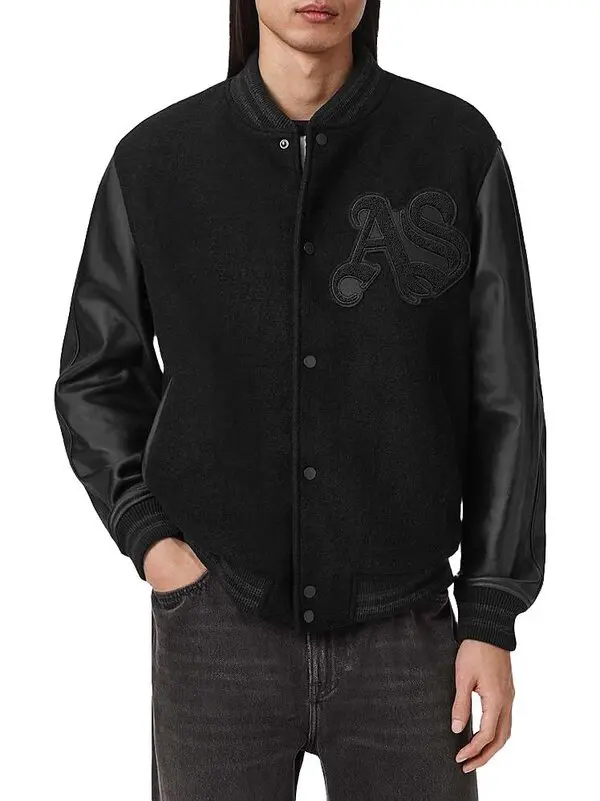 ALLSAINTS Holloway Bomber Jacket - Black/black