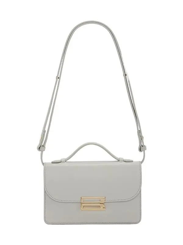 Victoria Beckham Dorian Small Leather Crossbody - Magnesium