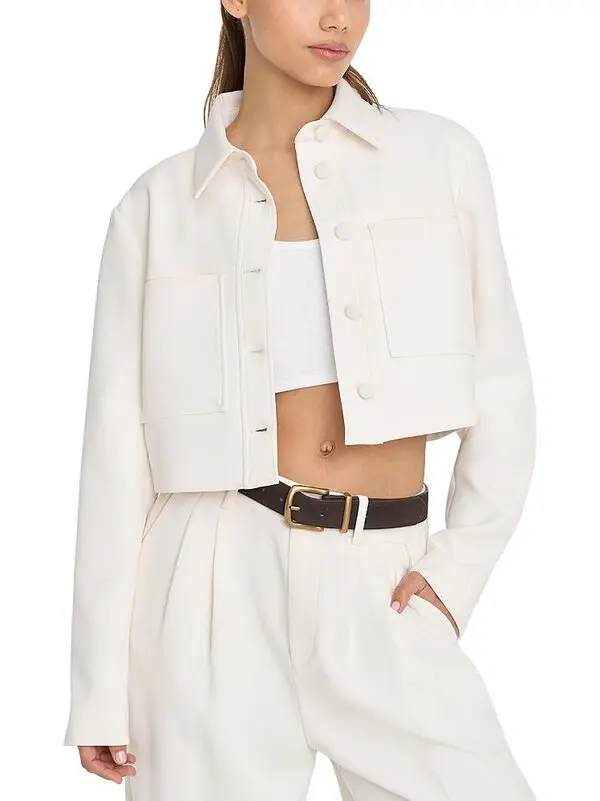 Good American Cropped Jacket - Soft Shell