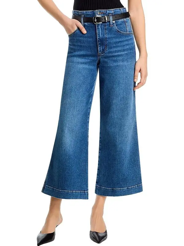 FRAME The Seamed High-rise Wide Jeans - Charity