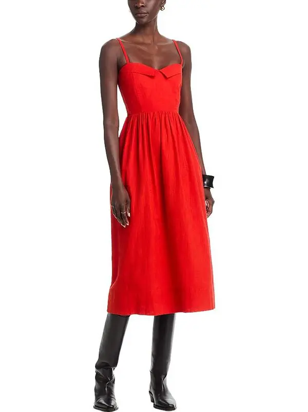 The Great. The Verse Dress - Hot Red