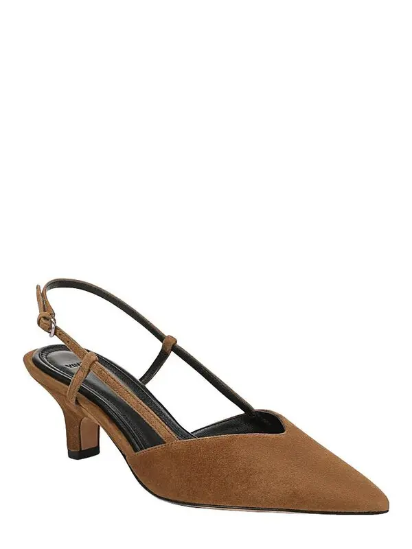 Vince Levvy Pointed Suede Pumps - Elmwood