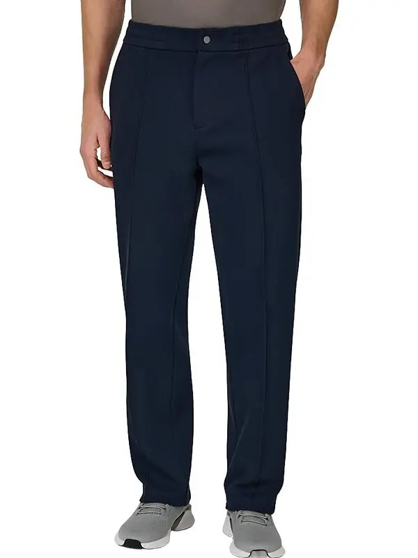Boggi Milano Cotton Blend Pique Trousers - Navy Blue
