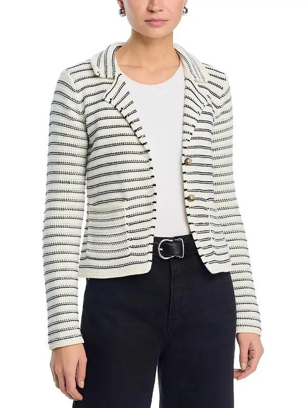 FRAME The Crochet Blazer - Cream Multi