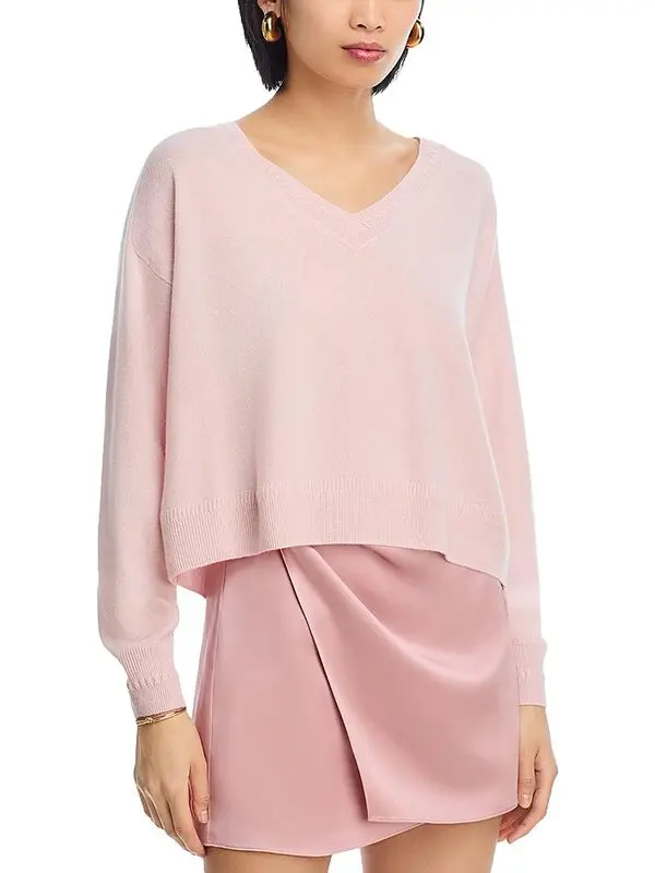 Tanya Taylor Audrey Cashmere Sweater - Baby Pink