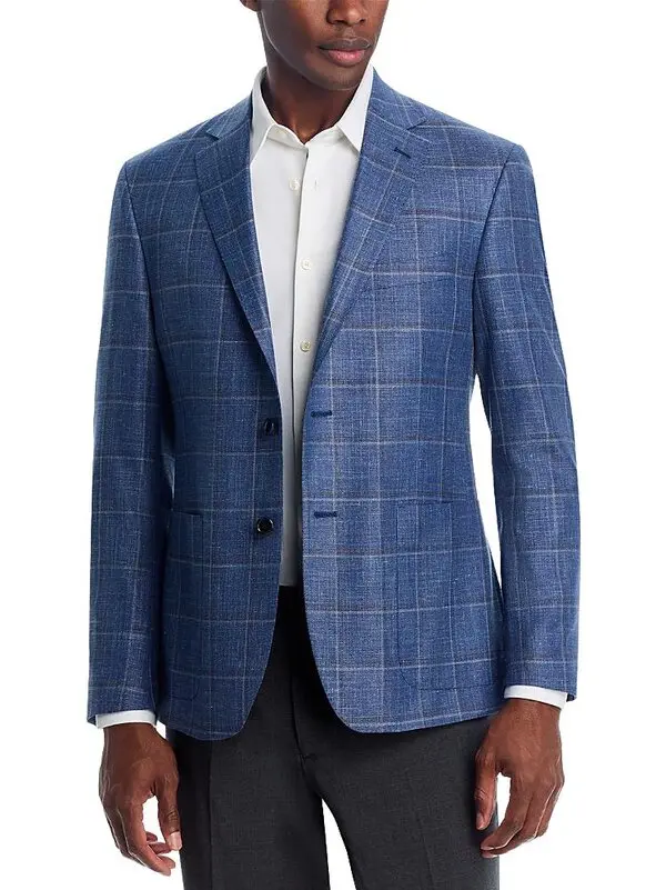 Bloomingdale'S Loro Piana Fabric Windowpane Sport Coat - Blue/ Brown