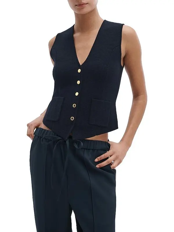 Rag & Bone Portia Vest - Navy