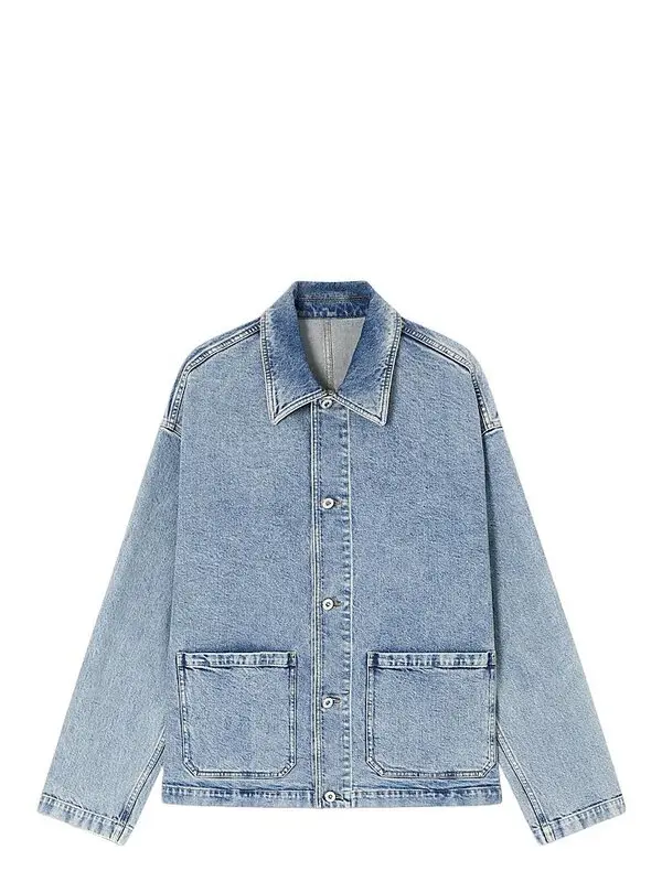 Emporio Armani Denim Blouson Jacket - Solid Light