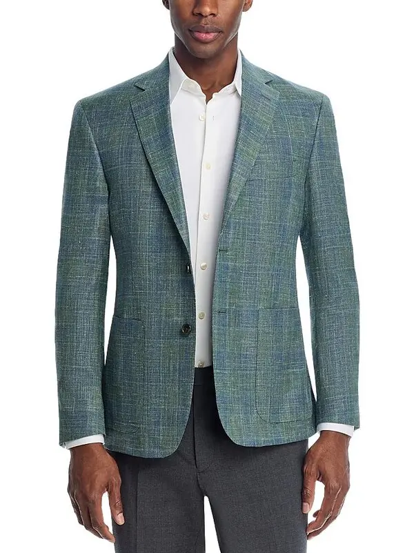 Bloomingdale'S Loro Piana Fabric Plaid Sport Coat - Green/ Blue