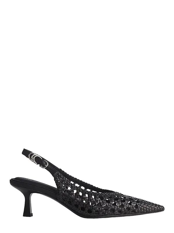 Rag & Bone Brynn Slingback Pumps - Black Woven