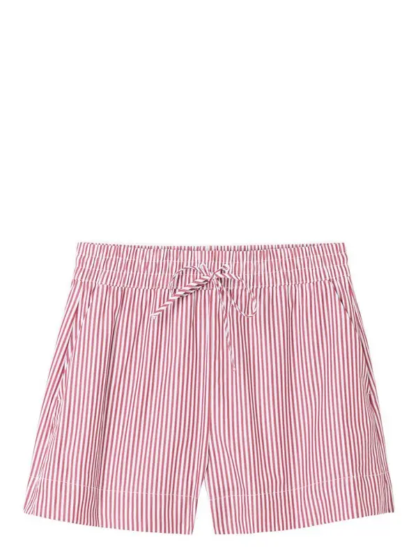 HOUSE OF DAGMAR Striped Organic Cotton Boxer Shorts - Red Stripe