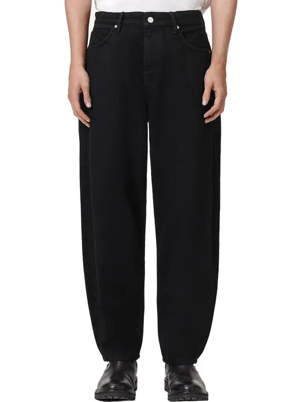 ALLSAINTS Curve Barrel Leg Denim Jeans - Black