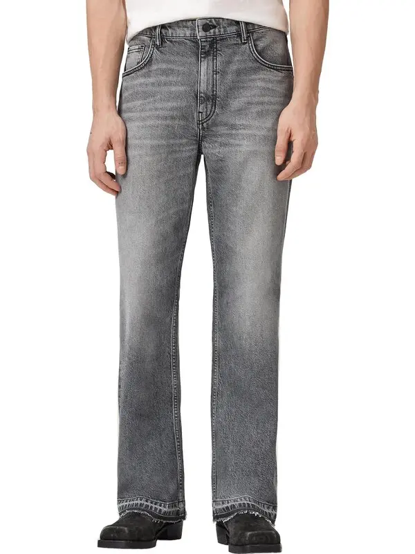ALLSAINTS Flint Bootcut Denim Jeans - Grey