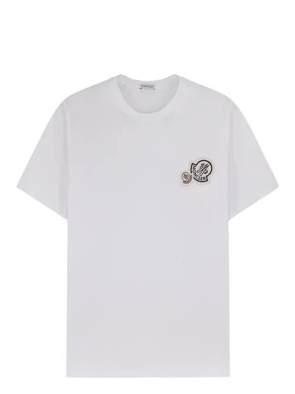 Moncler Organic Cotton Tshirt - White