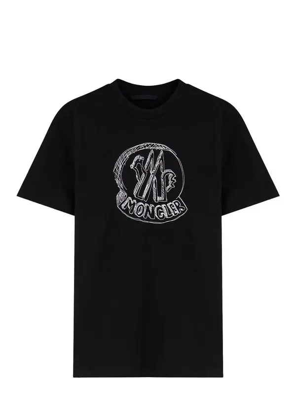 Moncler Cotton Tshirt - Black
