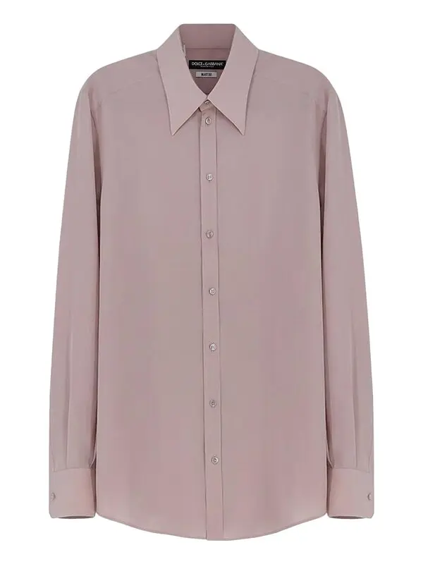 Dolce & Gabbana Martini Silk Shirt - Purple
