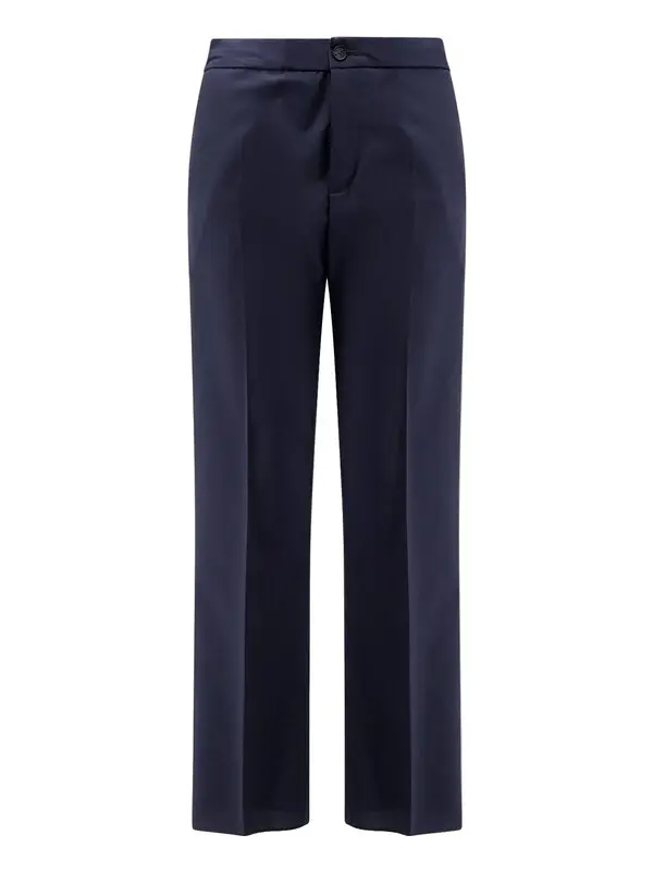 HEVO Torre Chianca Wool Blend Trousers - Blue
