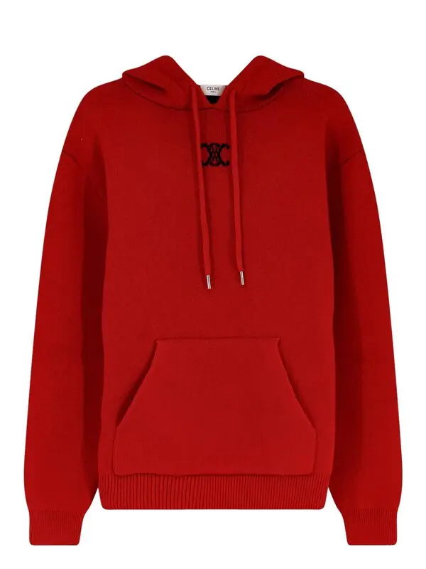 Celine Cashmere And Wool Blend Sweatshirt - Red