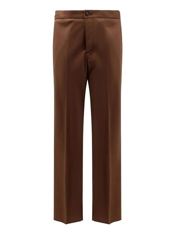 HEVO Torre Chianca Wool Blend Trousers - Brown