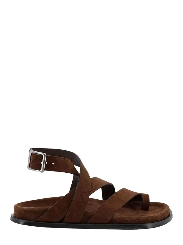ALOHAS Suede Sandals - Brown