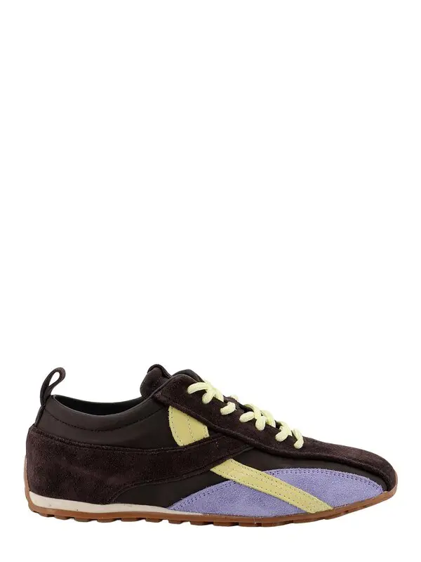 ALOHAS Leather And Suede Sneakers - Brown