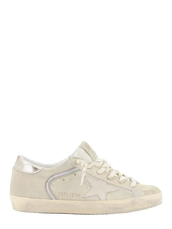 GOLDEN GOOSE Super Star Suede Sneakers - Beige