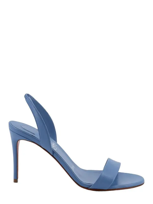 CHRISTIAN LOUBOUTIN O Marylin 85 Leather Sandals - Blue
