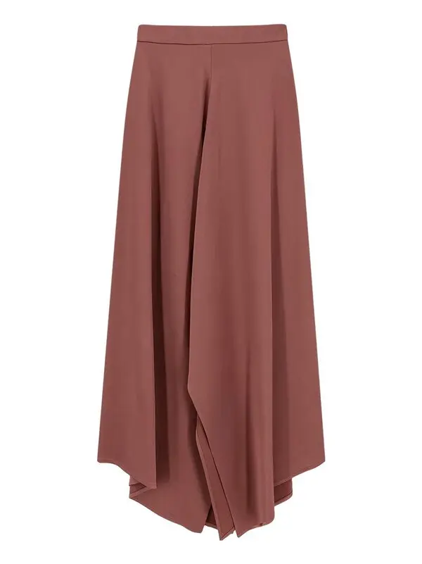 ALYSI Satin Asymmetrical Skirt - Pink