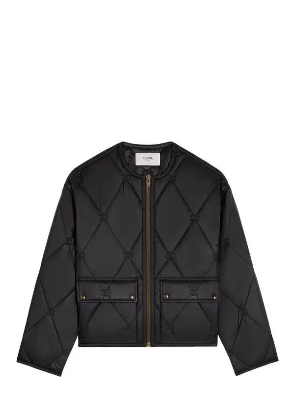 Celine Triomphe Quilted Jacket - Black