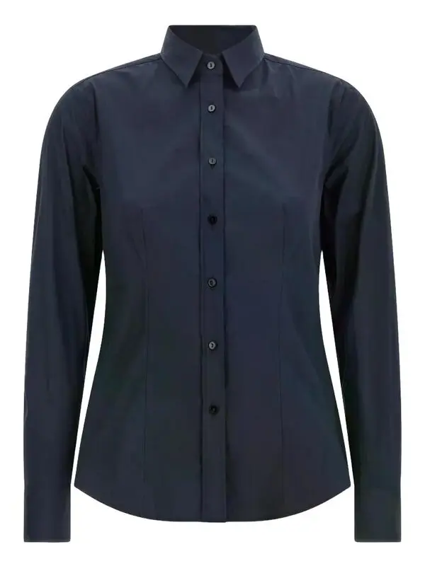XACUS Sara Pleated Shirt - Blue